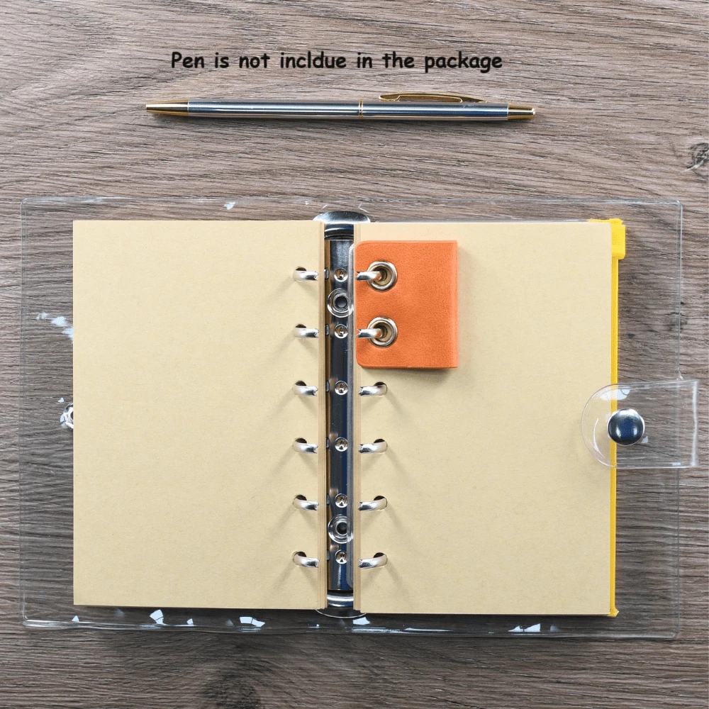 A7 Binder (11*15 Cm) Clear Transparent PVC 6 Ring Refillable Easy Carry ...