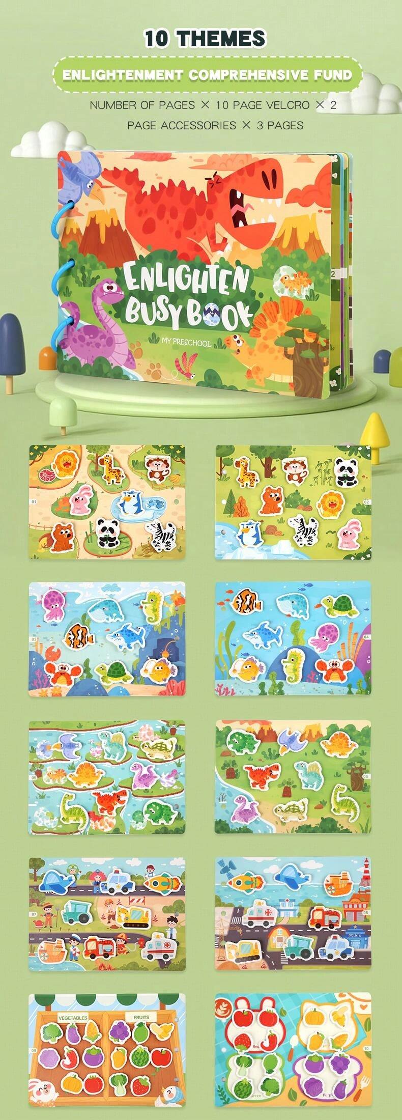 Quiet Sticker Book For Early Childhood Education And Enlightenment ...