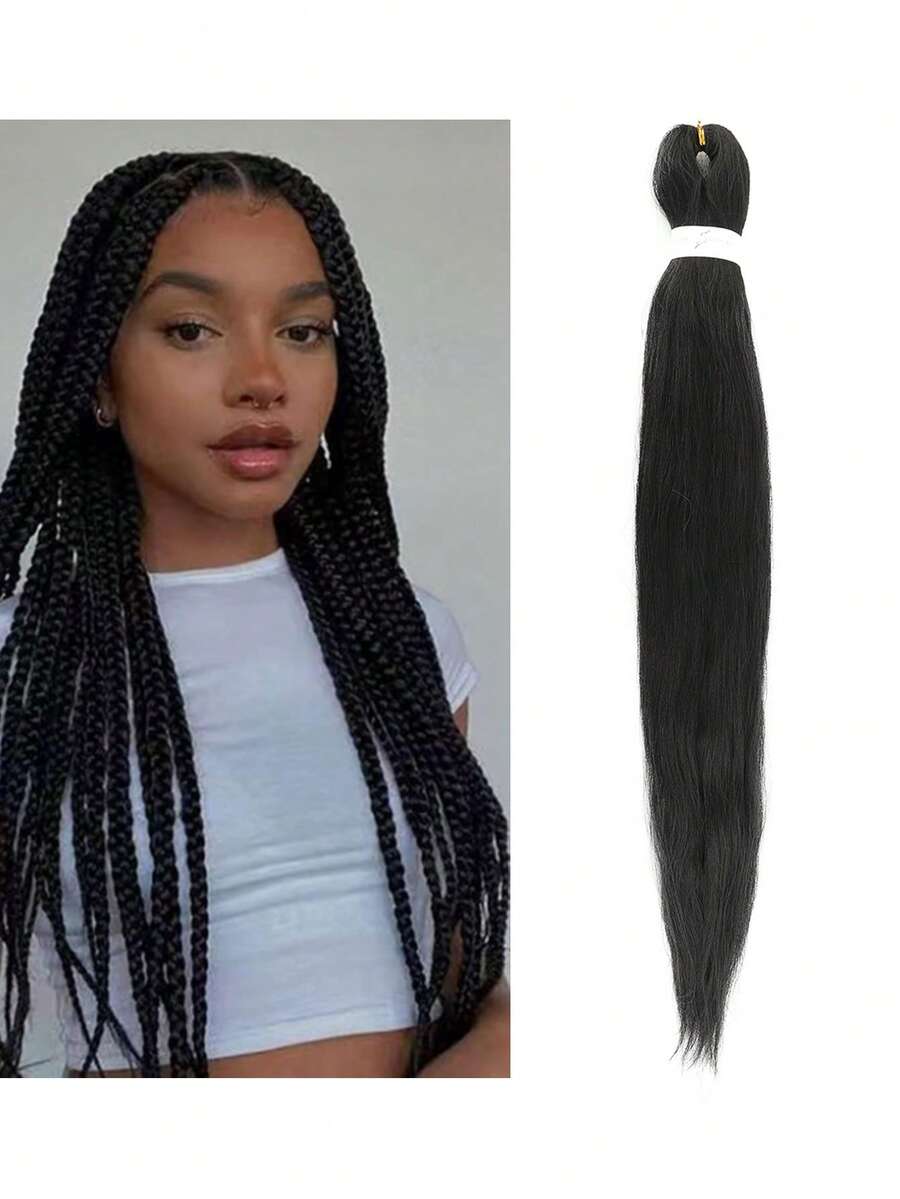 26 Inch Braiding Hair Pre Stretched, Braids Synthetic Fiber Ombre Yaki ...