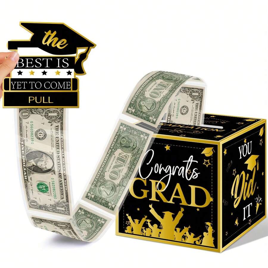2024 Graduation Money Box For Cash Gift Pull Surprise Money Gift Box ...