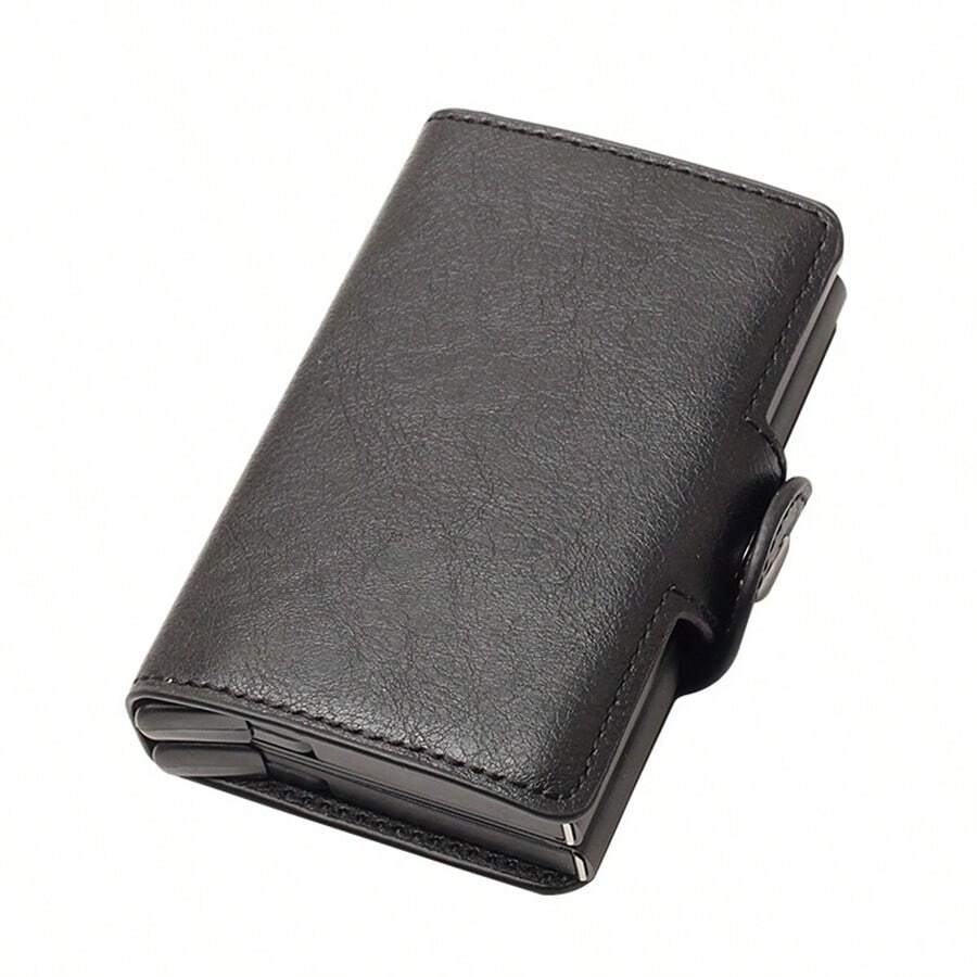 Carbon Fiber Holder Men Double Anti Rfid Bank Cardholder Case Wallet ...