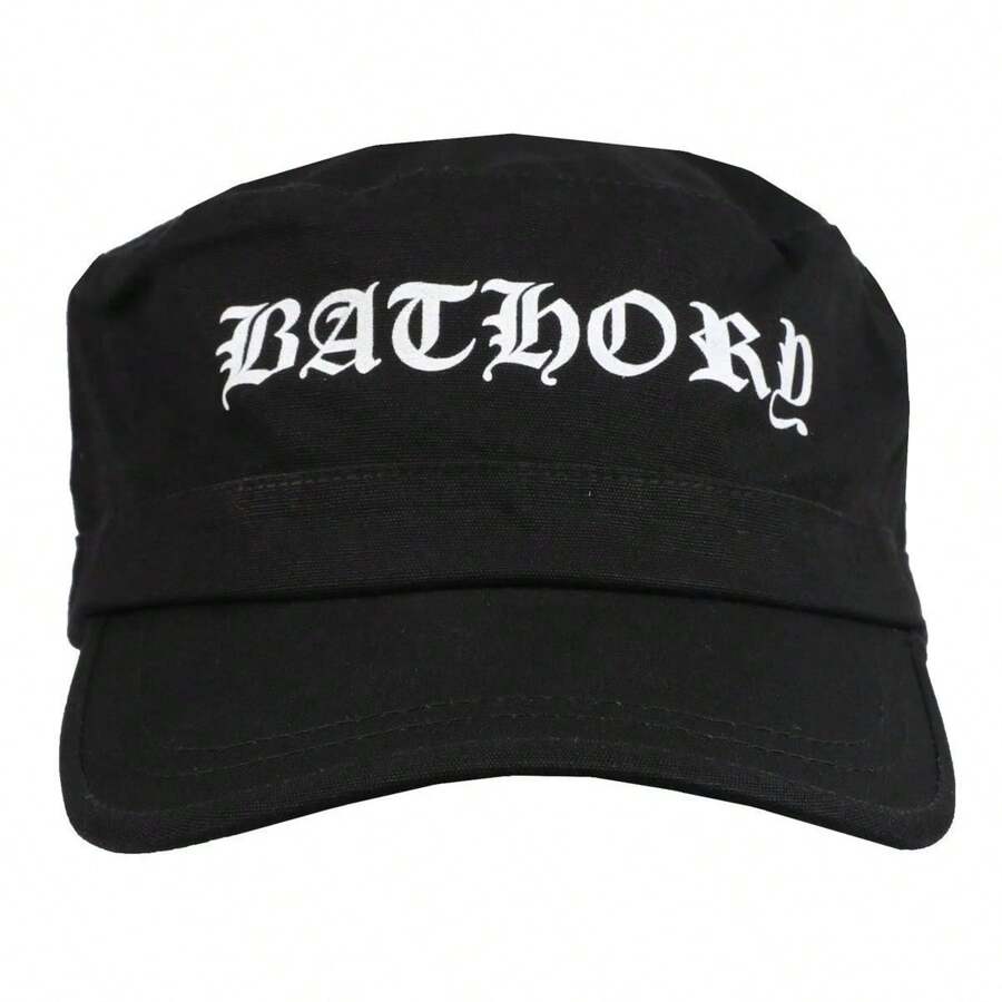 Pertemba Global Bathory Logo Peaked Cap (Black) | SHEIN UK