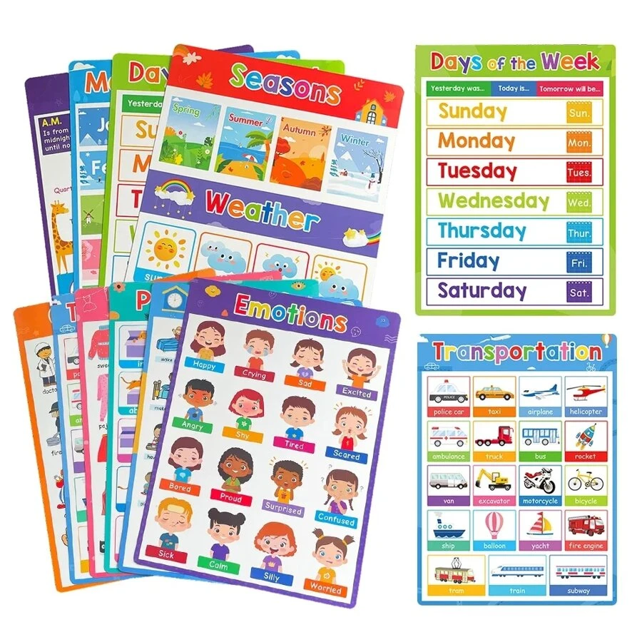 Chart Flash Cards For Toddler Education, Pre-K And Kindergarten ...