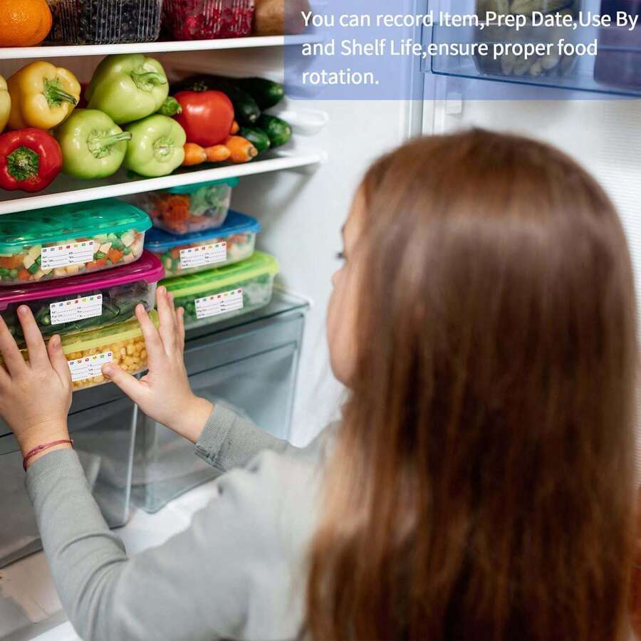 Removable Freezer Labels, 1x3 Inch Food Labels For Freezer Storage ...