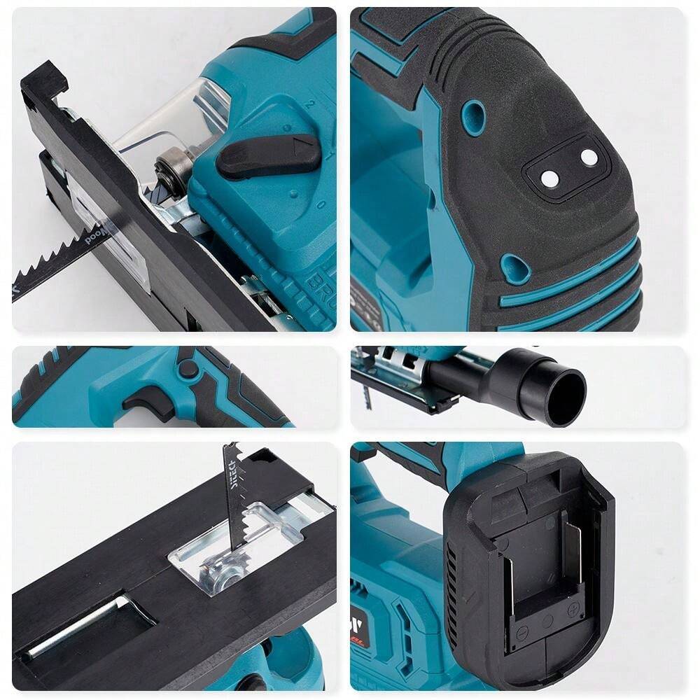Hormy Brushless Cordless Jigsaw Kit, Multifunctional Portable Electric ...