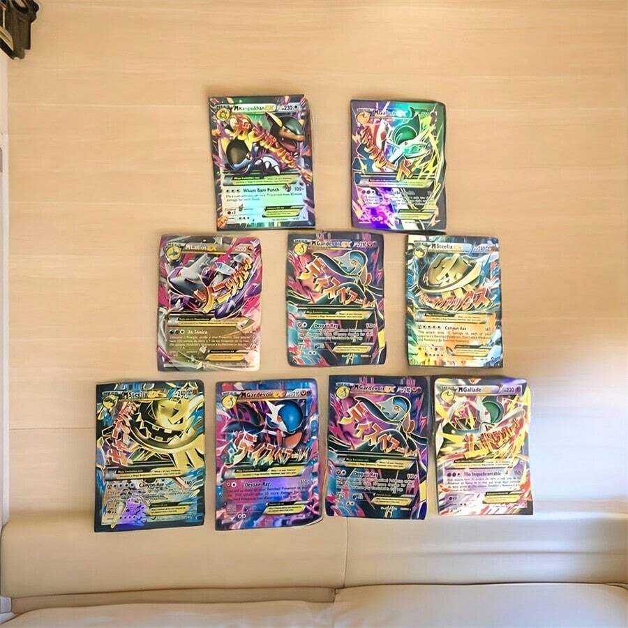 60 Mega EX Card Boxes Showcasing English Version Of Shiny Card Game Set ...