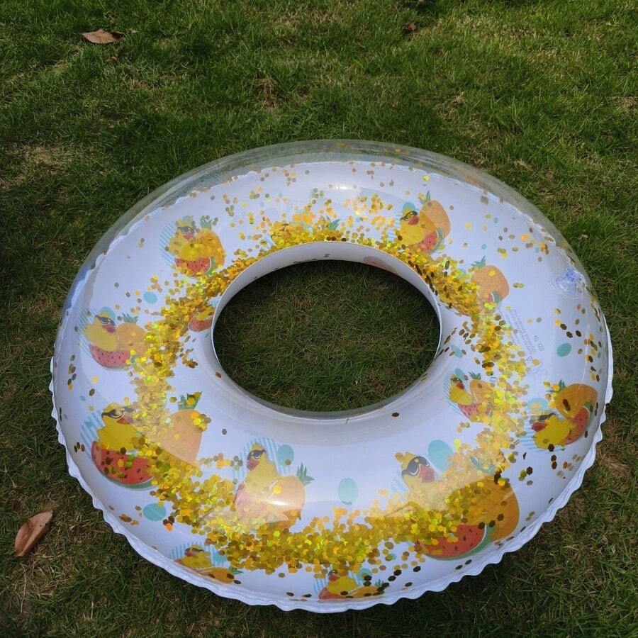 1 Flash Duck Swimming Ring, Suitable For Children Aged 5-8 (40-80 ...