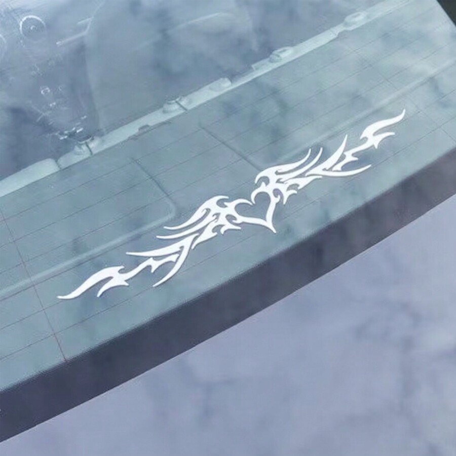 1 Pc Heart Wings Car Bumper Sticker Rear Windshield Decal, Cute Vinyl ...