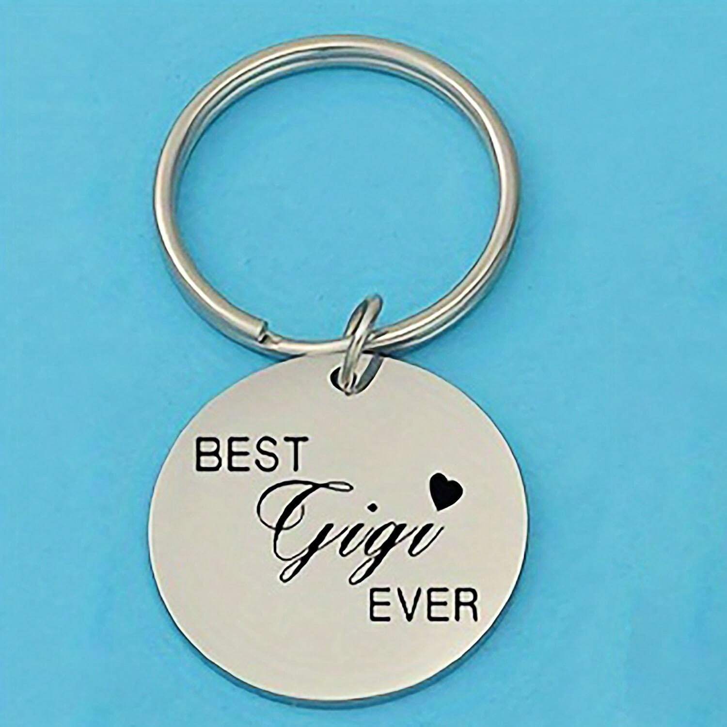 Personalized Stainless Steel Mirror Finish Round Keychain Customized ...