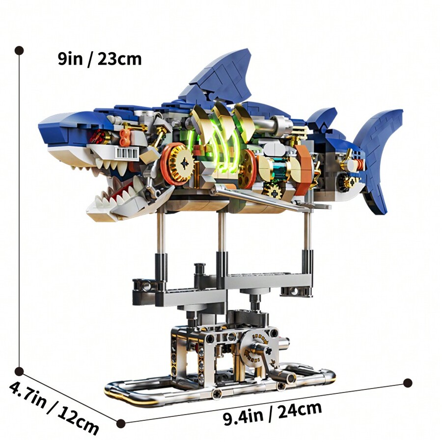 Ideas Shark Sea Creatures Building Set, Marine Animal Building Blocks ...