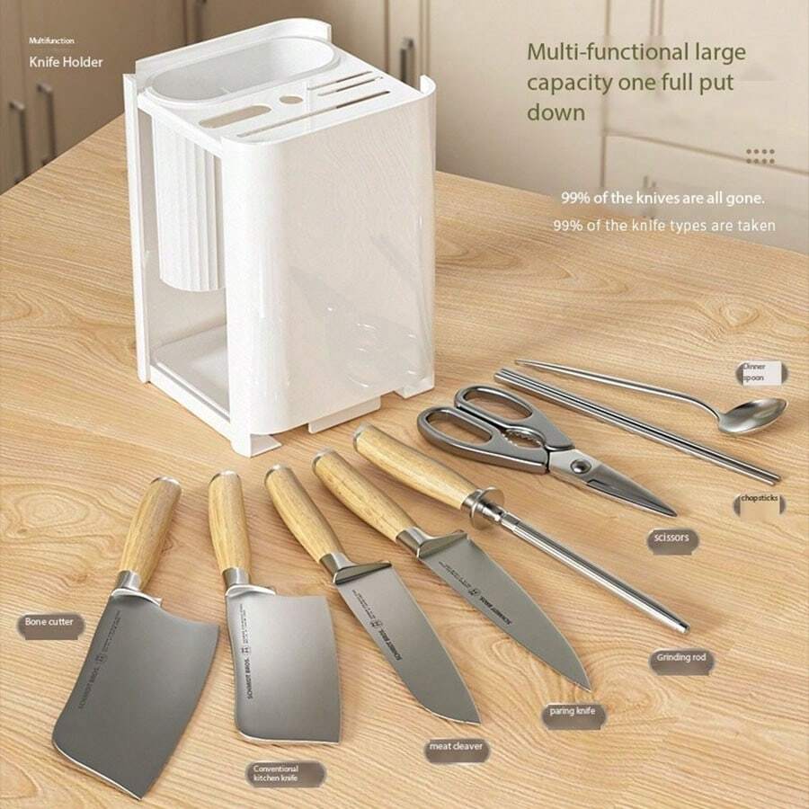 Kitchen Utensils Multi-Functional Storage Box With Rotatable Slot For ...