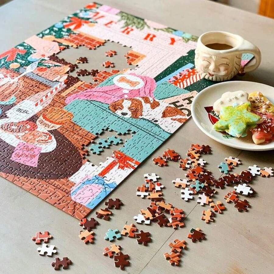 A Personalized Jigsaw Puzzle Made Of Oak Wood, DIY Puzzle Photo Custom ...