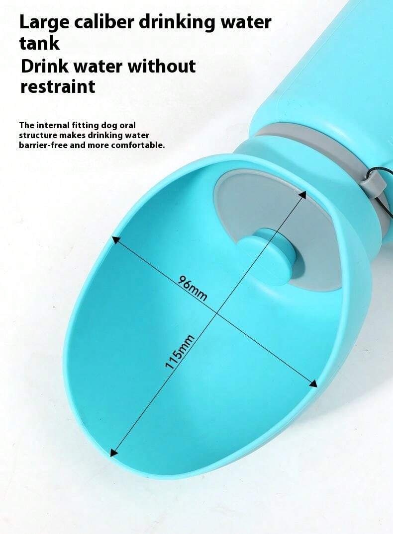 550ml Portable Silicone Pet Outdoor Water Bottle, Dog Walking Water Dispenser, Foldable Travel ...