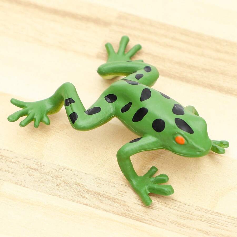 24 Pieces Mini Frogs Figurines Playset Hand Painted Tiny Frogs ...