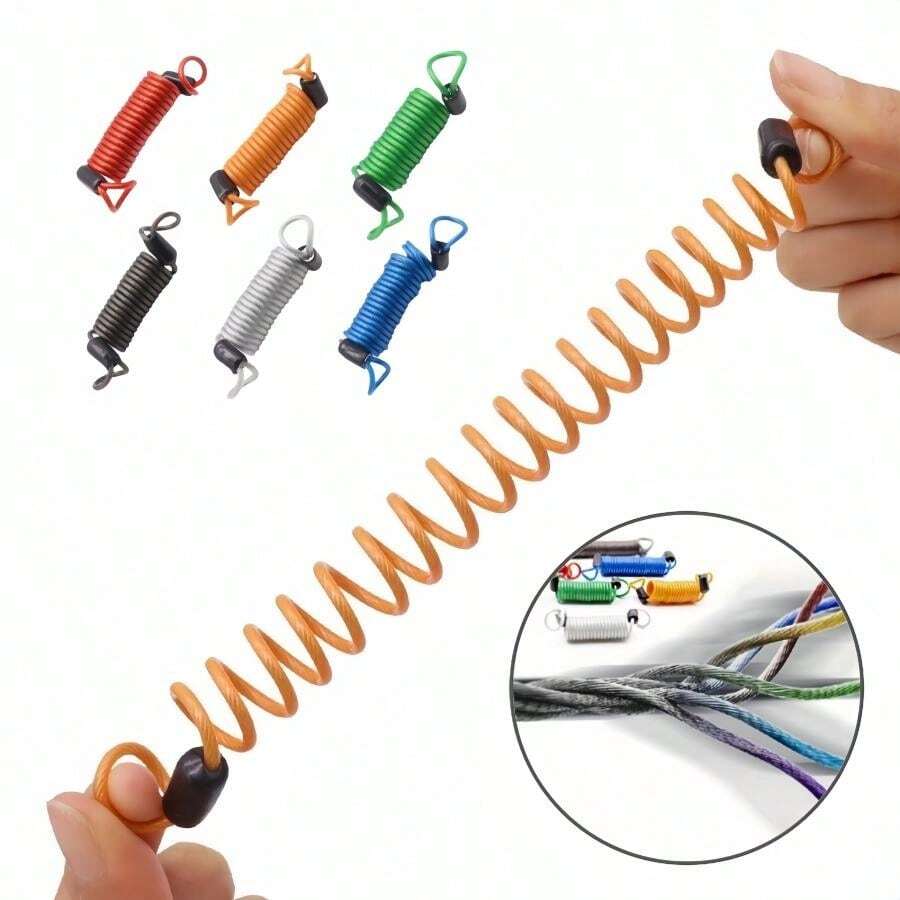 Bloqueo de cable recordatorio retráctil de cuerda de resorte de alambre de acero para prevención ...