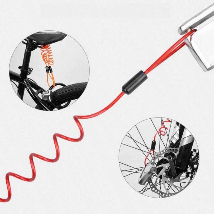 Bloqueo de cable recordatorio retráctil de cuerda de resorte de alambre de acero para prevención ...