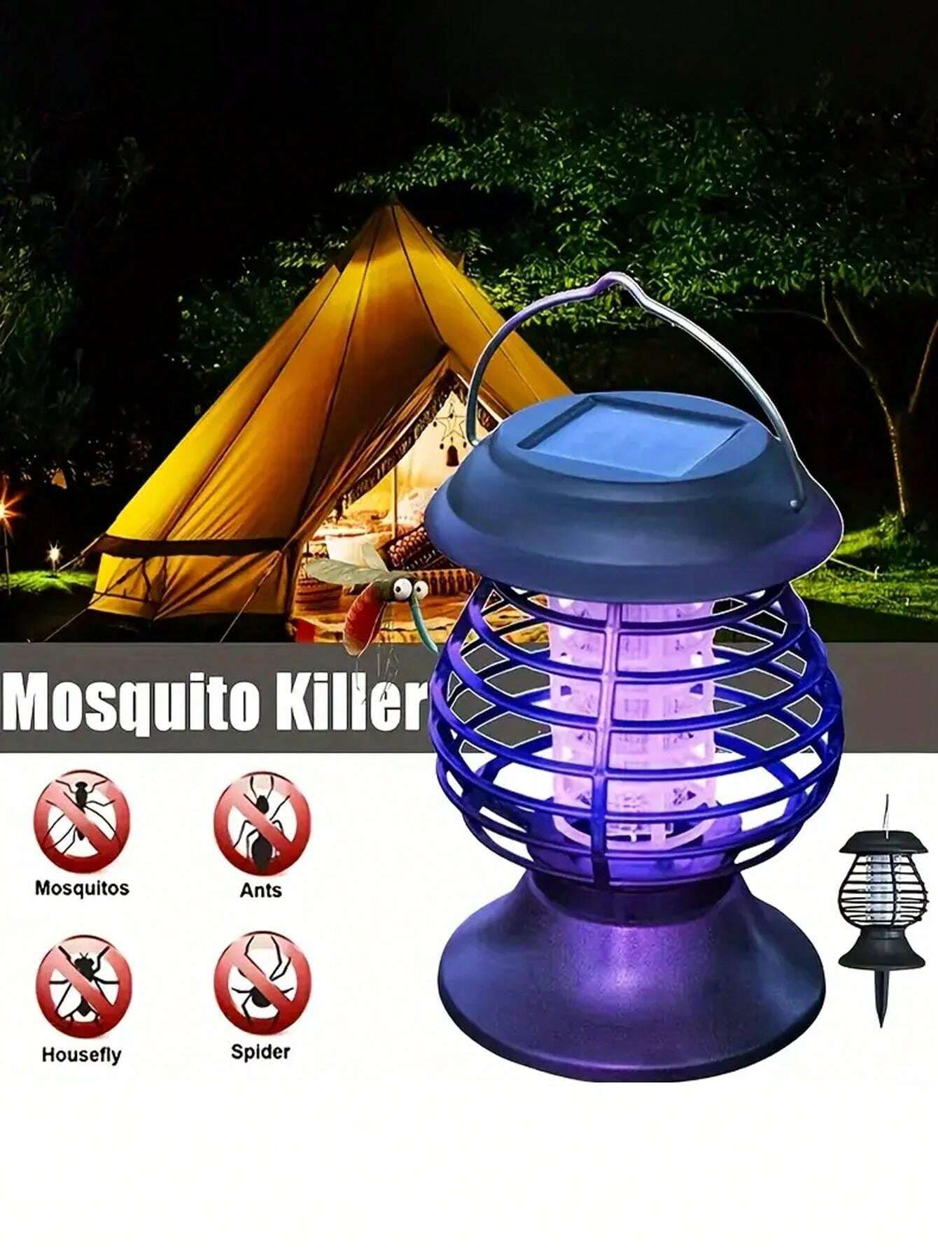 Luz de Jardim Armadilha Solar para Mosquitos - Sem Fio e À Prova d'Água ...