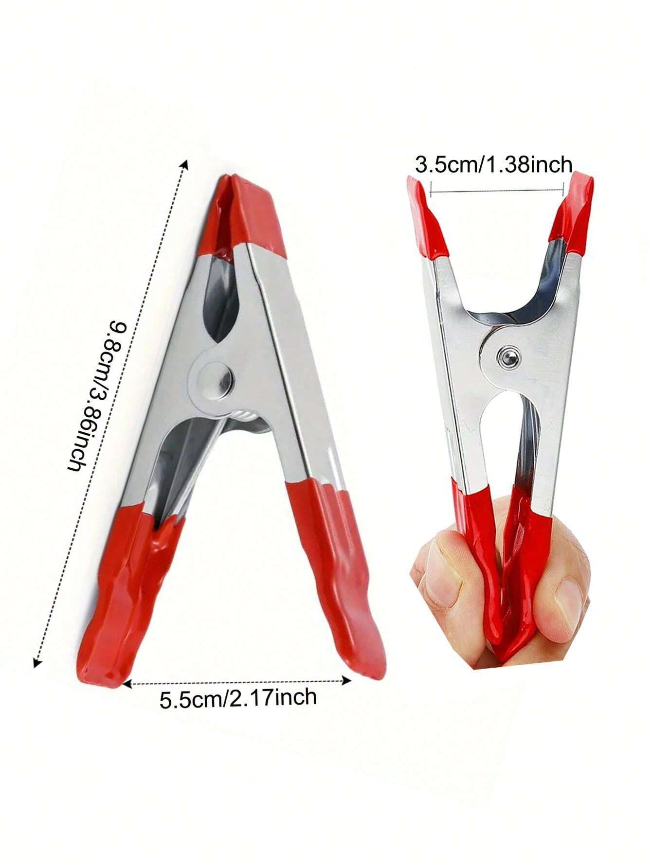 10 Packs Of 4 Inch Multi-Purpose Metal Spring Clamp Small Spring Clips ...