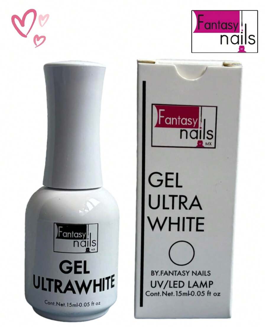 GEL POLISH ULTRA WHITE - BLANCO SECADO EN LAMPARA GELISH - FANTASY ...