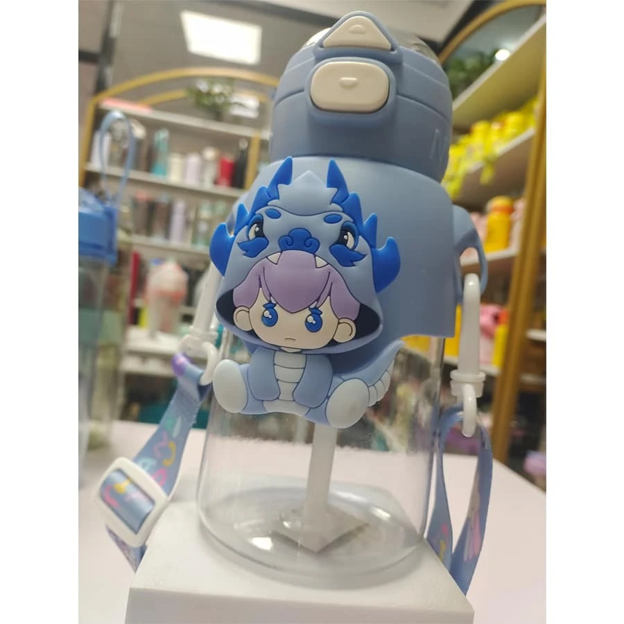 Summer 2024 Spin Cup With Straw, Cute Cartoon Design, Pop-Up Lid ...
