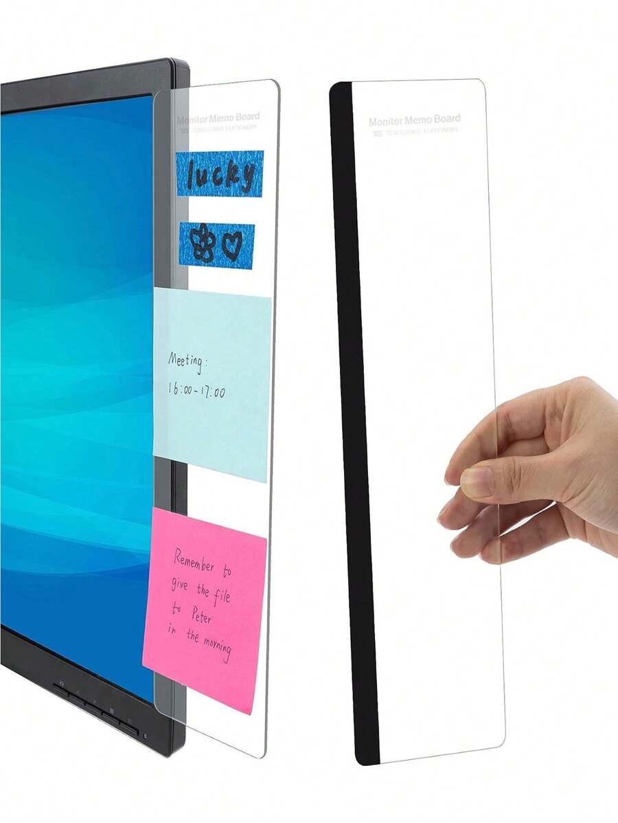1pc Office Desk Accessory, Monitor Memo Board, Computer Message Board ...