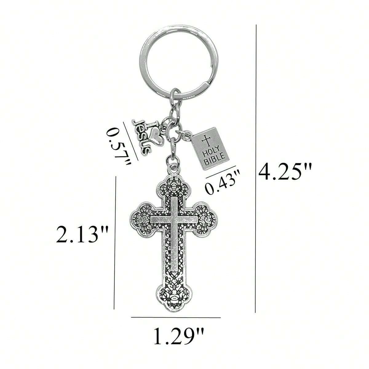 5pcs Gift Set For Christians - Prayer Gift Hanging Plated Keychain ...
