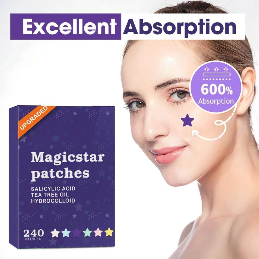 240 Piezas Parches para el acné, parches invisibles para cubrir manchas ...