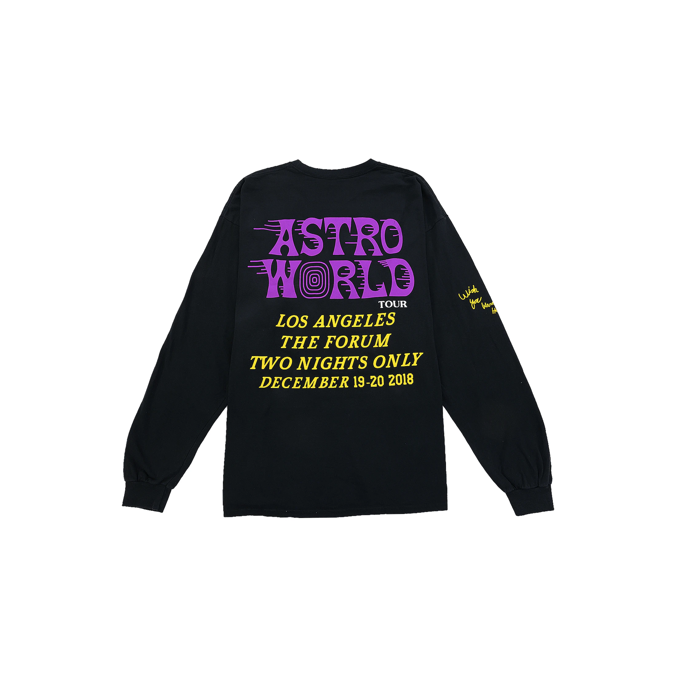 Travis Scott Travis Scott Astroworld LA Exclusive Long Sleeve Tee ...