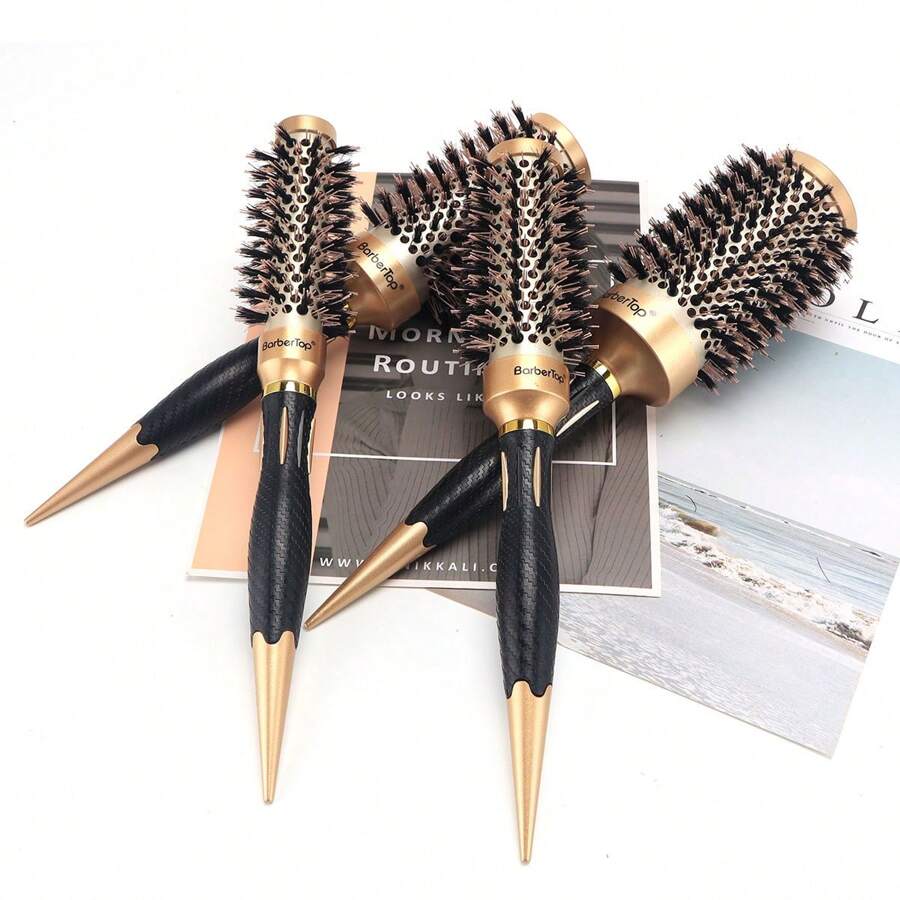 Golden Tip Aluminum Tube Comb With Thermal Air Ceramic Rollers, Salon ...