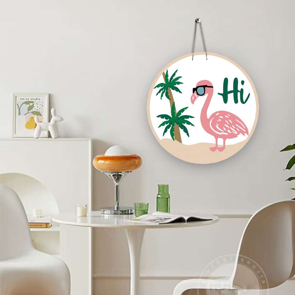 1pc Hi Wood Decor For Front Door Summer Decorative Signs Plaques ...