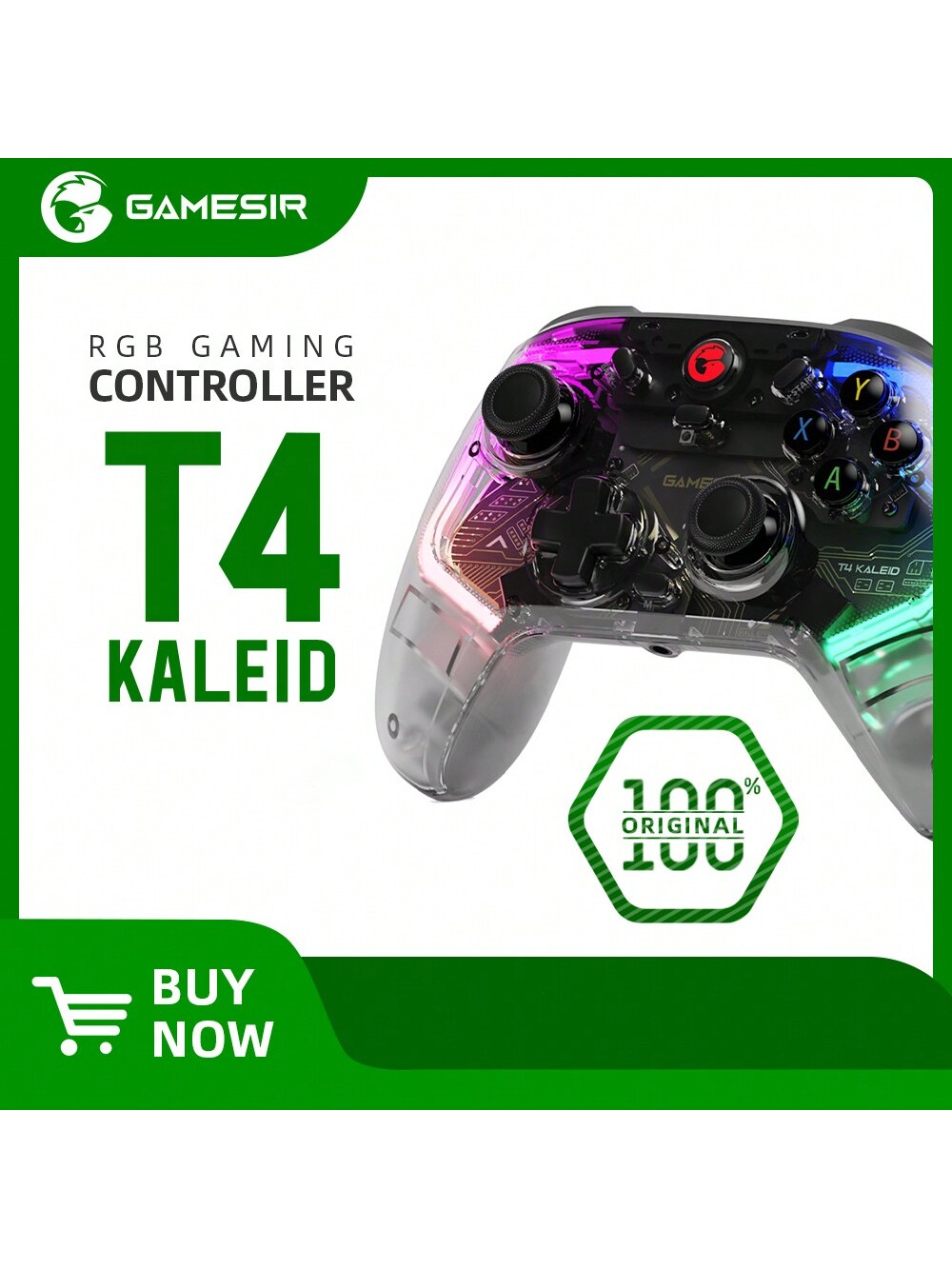 GAMESIR GameSir T4 Kaleid T4K Gaming Controller Wired Gamepad With Hall Effect Applies To Switch ...