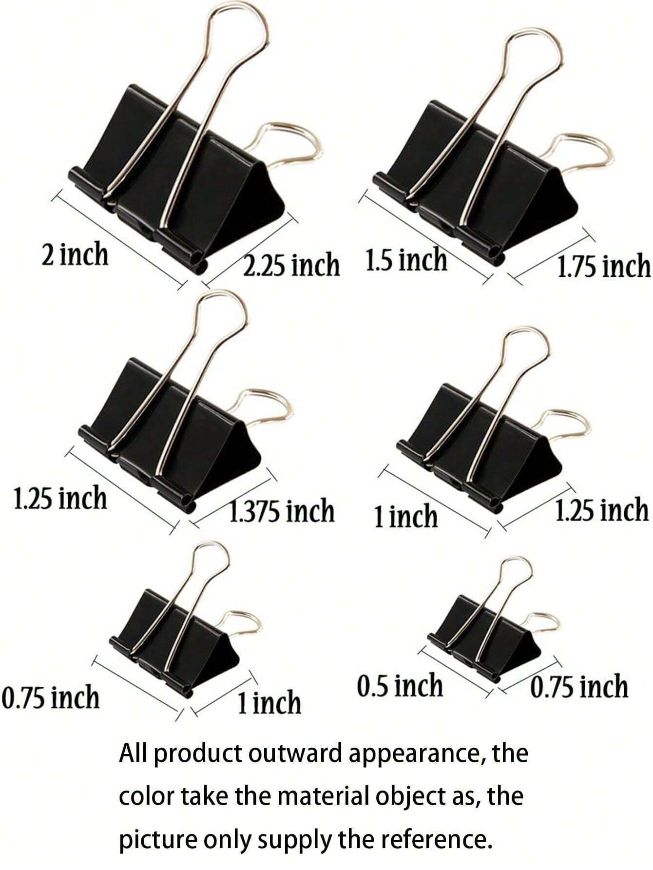 Clips de papel de sujeción - 25 piezas de clips de oficina surtidos de ...