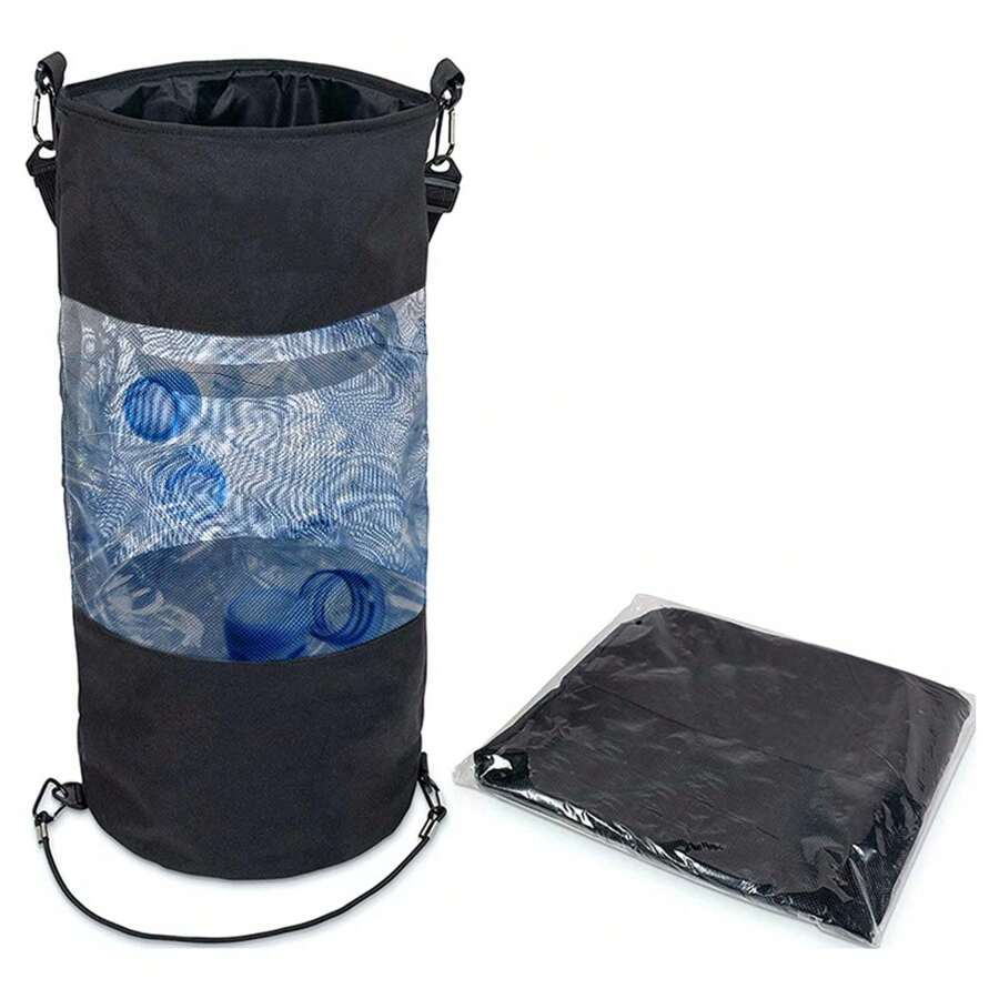 Portable Boat Trash Bag, Outdoor Mesh Garbage Bag Portable Reusable ...