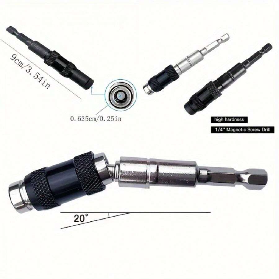1pc Drill Bit Holder Magnetic Swiveling Bit Tip Holder Set Drill Bit ...