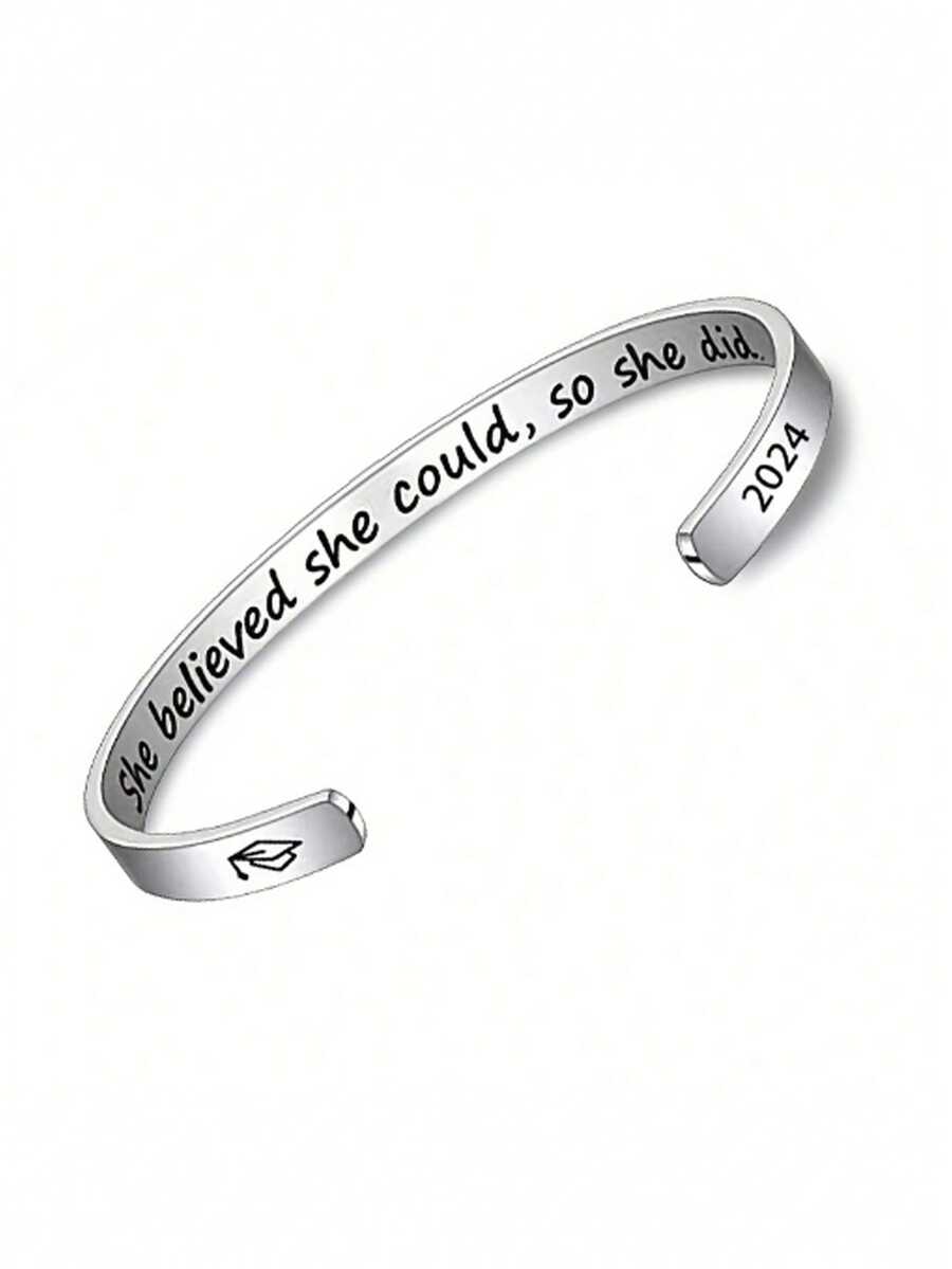 2024 Graduation Inspiration - Adjustable Bracelet With Empowerment ...
