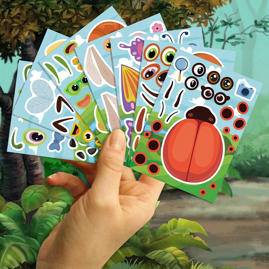 Diy Stickers 24 Sheets Make Your Own Insect Stickers - DIY Face ...