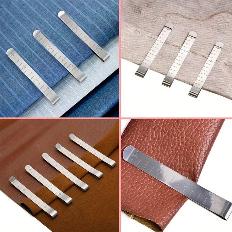 Metal Sewing Hemming Clips, Measurement Ruler, Hemming Clips, Sewing ...