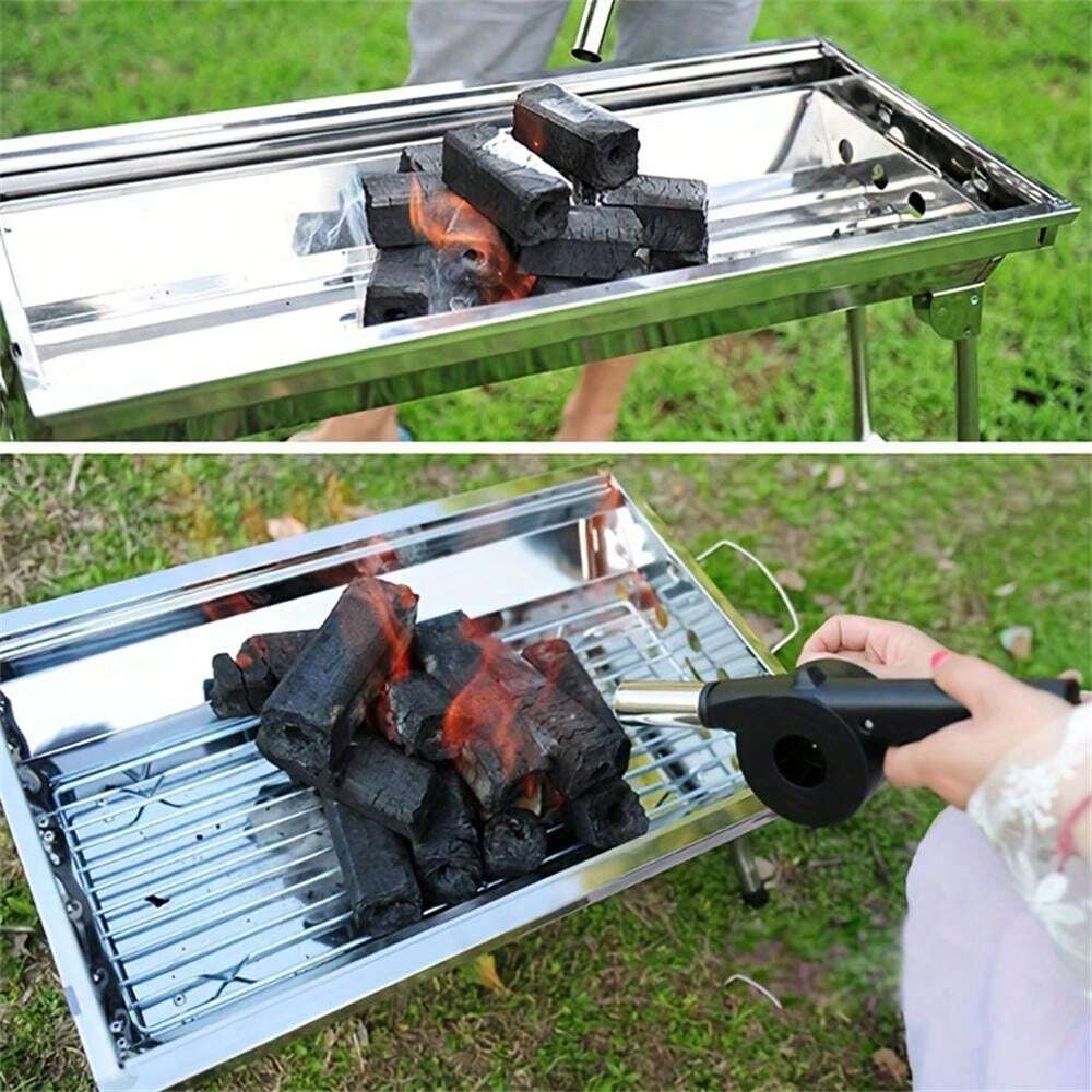 1pc Manual Barbecue Fan, Handheld BBQ Fan With Hand Crank, Portable ...