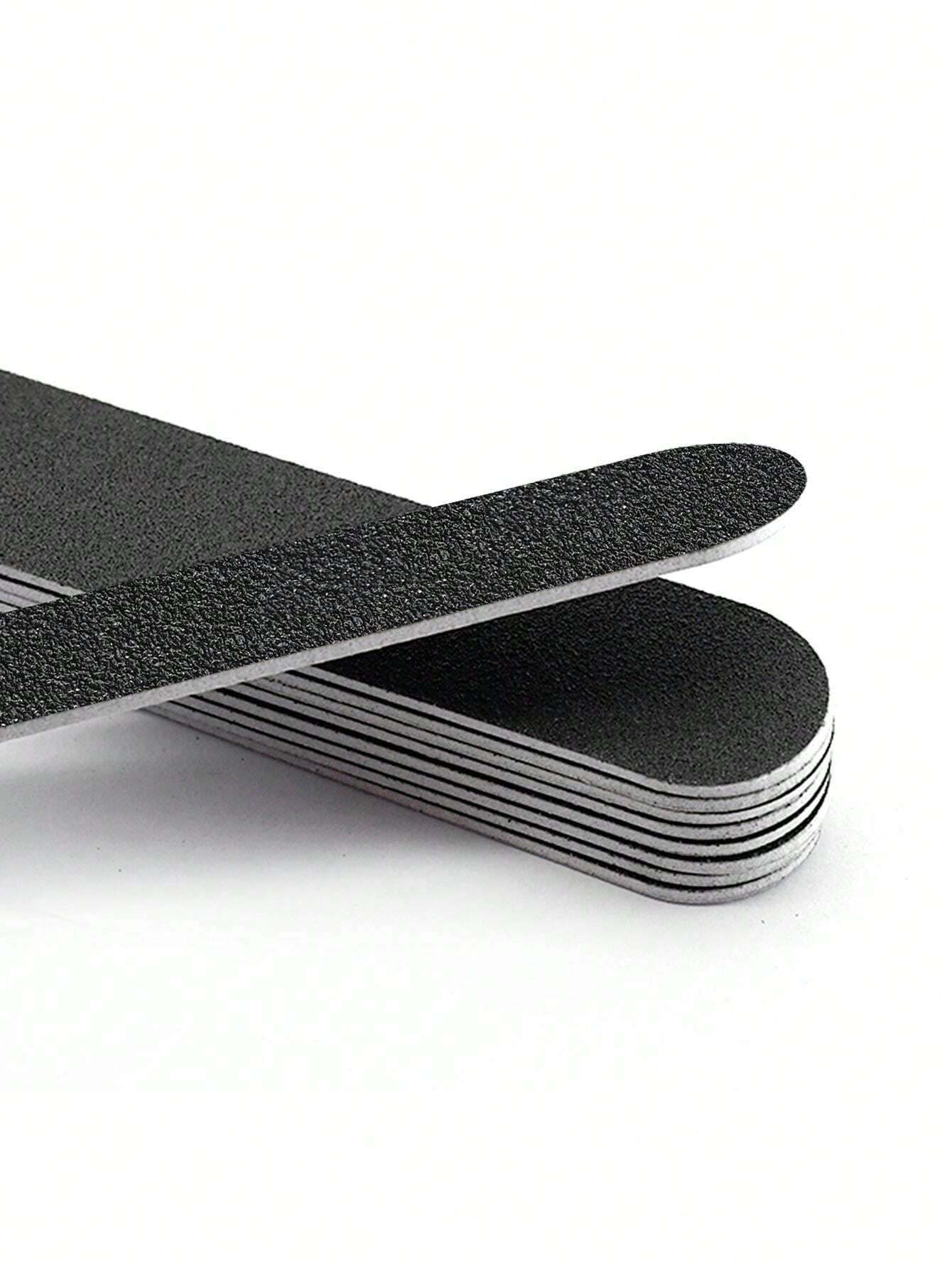 50pcs Black Replaceable Sandpaper Nail Files, Can Be Torn And Washed ...
