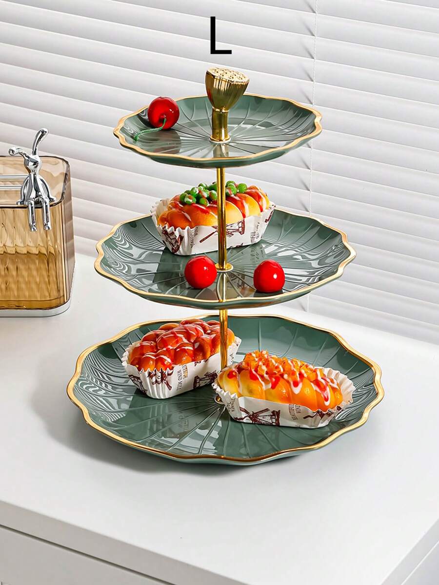 1pc Lotus Shaped Multi-Layer Serving Tray For Desserts, Suitable For ...