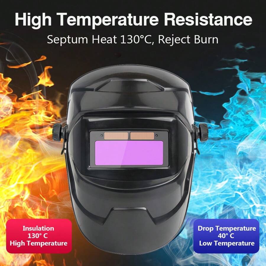 Solar Powered Auto Darkening Welding Helmet, Light Adjustable Welding ...