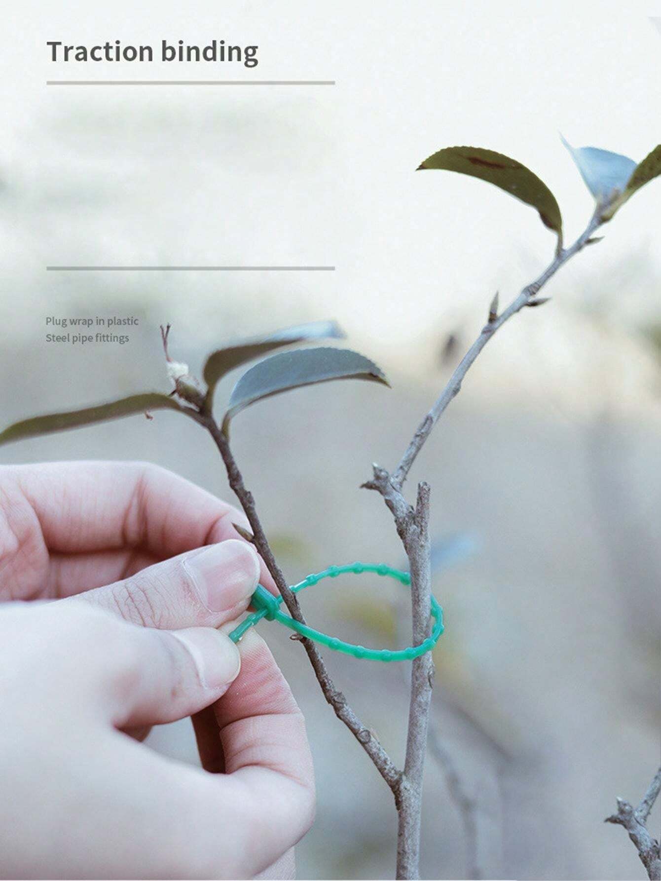 100pcs 13cm Green Garden Twist Ties And Gardening Ties, Adjustable ...