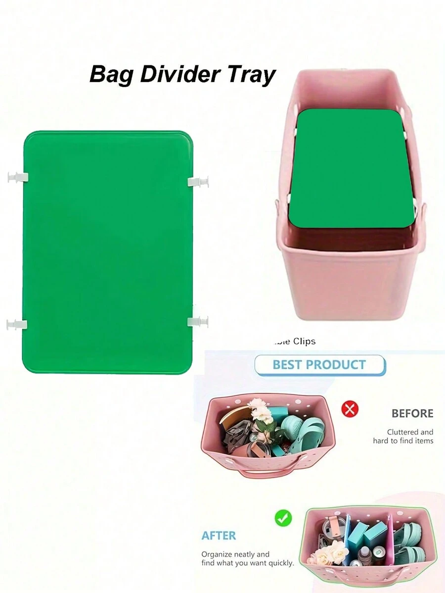 1pc DivIDer Tray Plastic DivIDed Tray For Perfect Beach Bag ...