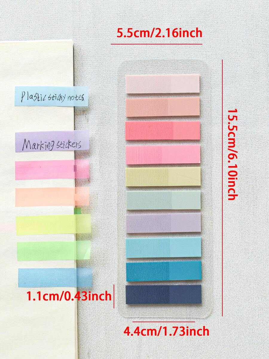 2800 Sheets In Total, 14 Packs Of PET Transparent Sticky Note With ...