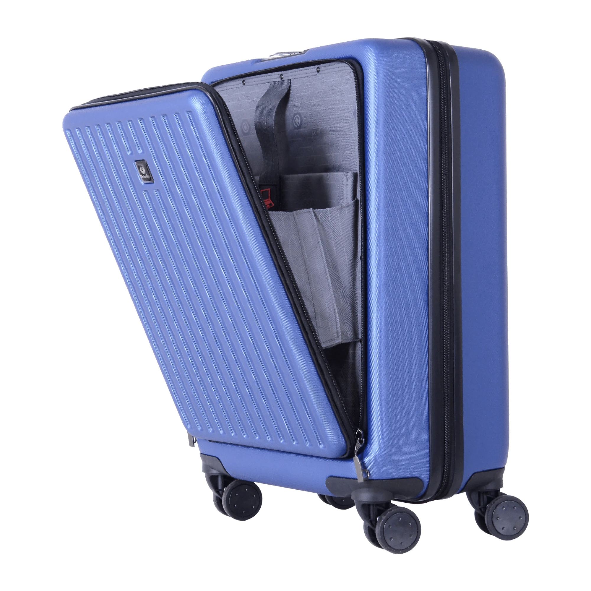 1 pieza Maleta de cabina de negocios premium de 20 pulgadas en azul con ...
