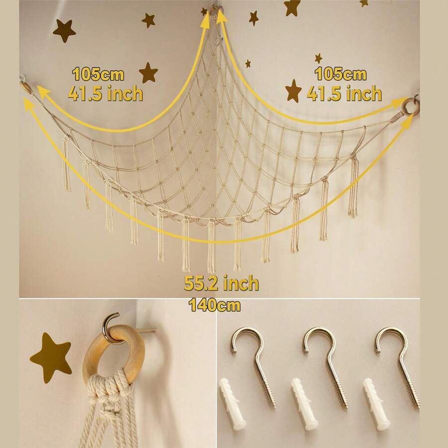 Stuffed Animal Storage Hammock Or Net - Large Toy Hammock Net For ...