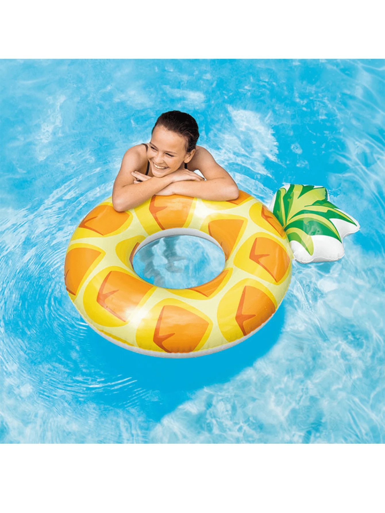 Inflatable Swimming Pool Pineapple Tube Swimming Ring Adult Inflatable Collar Pineapple Tube For ...