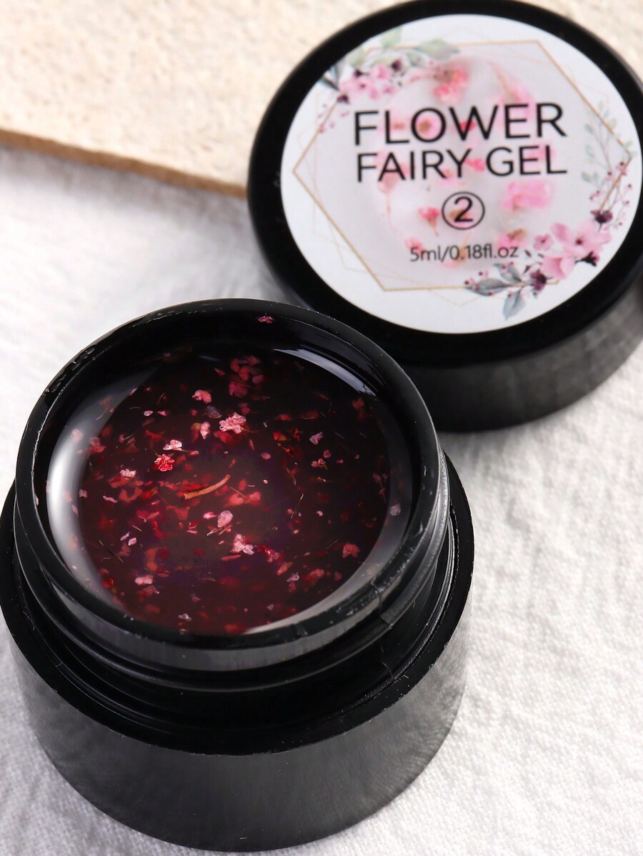 Flower Gel Nail Polish DIY Dried Flower Natural Semi Permanent UV Gel ...