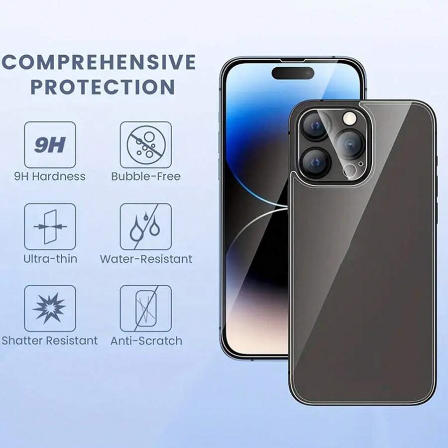 Tempered Glass Screen Protector And Phone Rear Glass Protector With ...