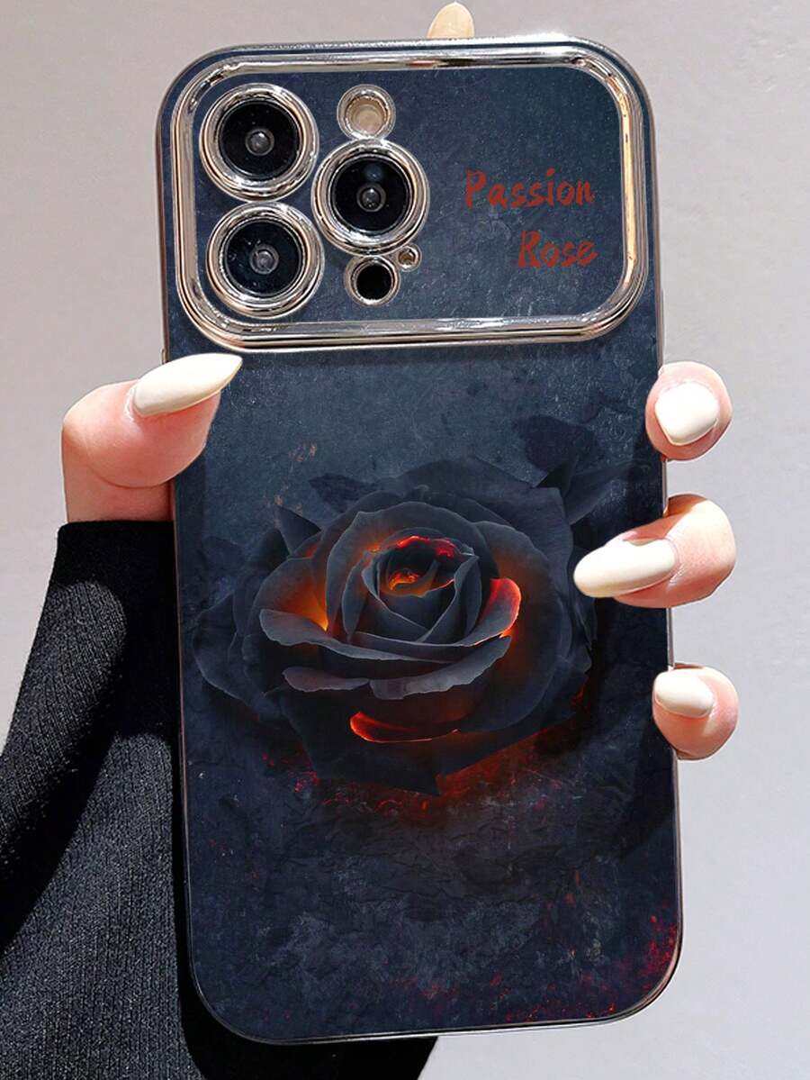Silver Plated Phone Case With Large Window - Reborn In Fire, Compatible ...